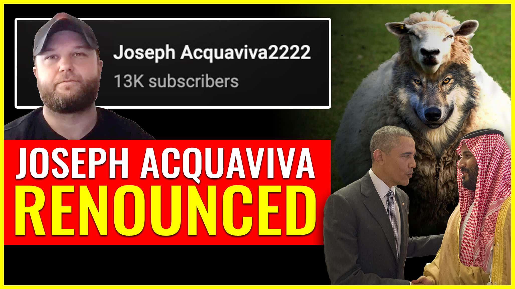 Joseph Acquaviva2222 exposed and renounced as a wolf who says Obama is ...