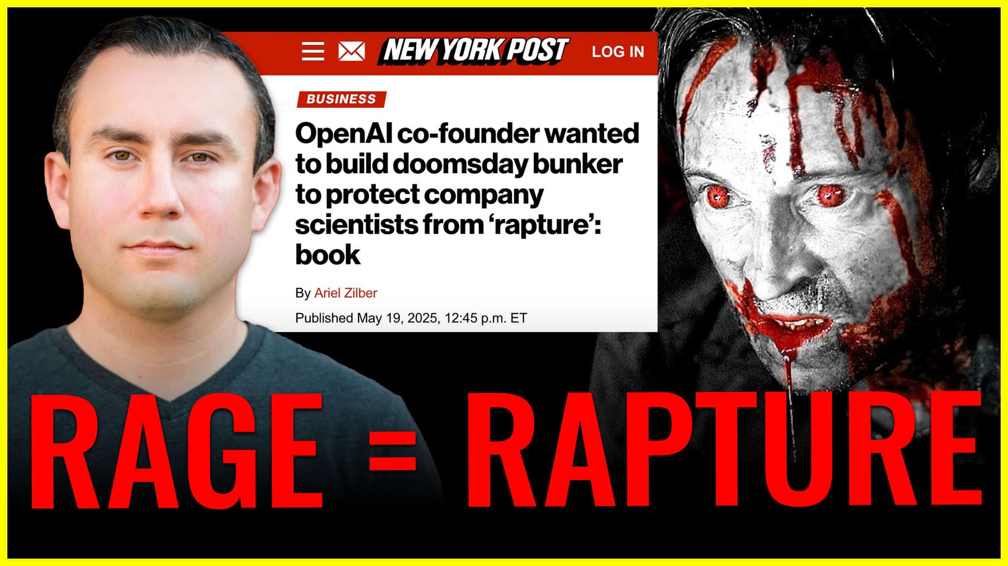The word RAPTURE is a code word for RAGE, and OpenAI co-founder shows ...